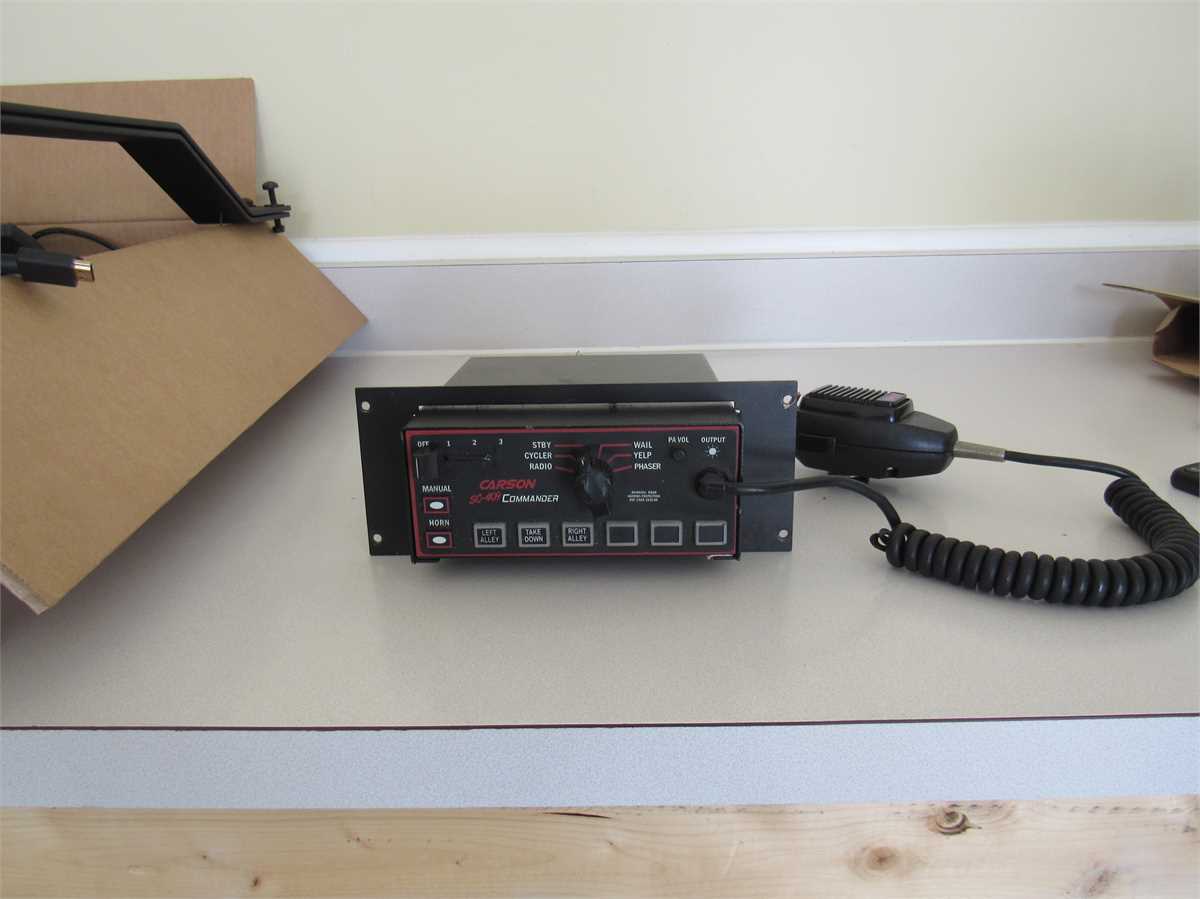 Carson SC-409 Commander Siren Amplifier and light control unit Online ...