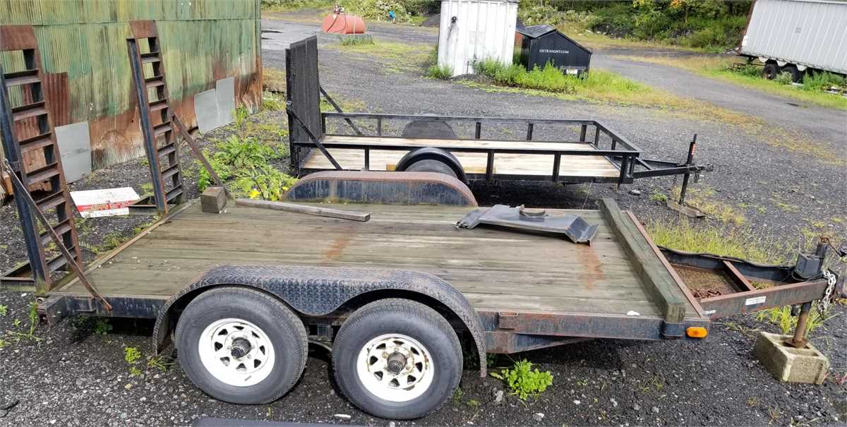 2003 GAC Machine Trailer w/pintle hitch Online Government Auctions of ...