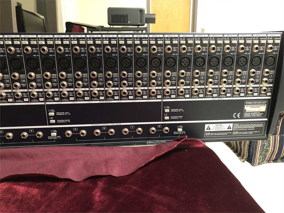 Behringer Eurodesk MX9000 Audio Mixing Console Online Government ...