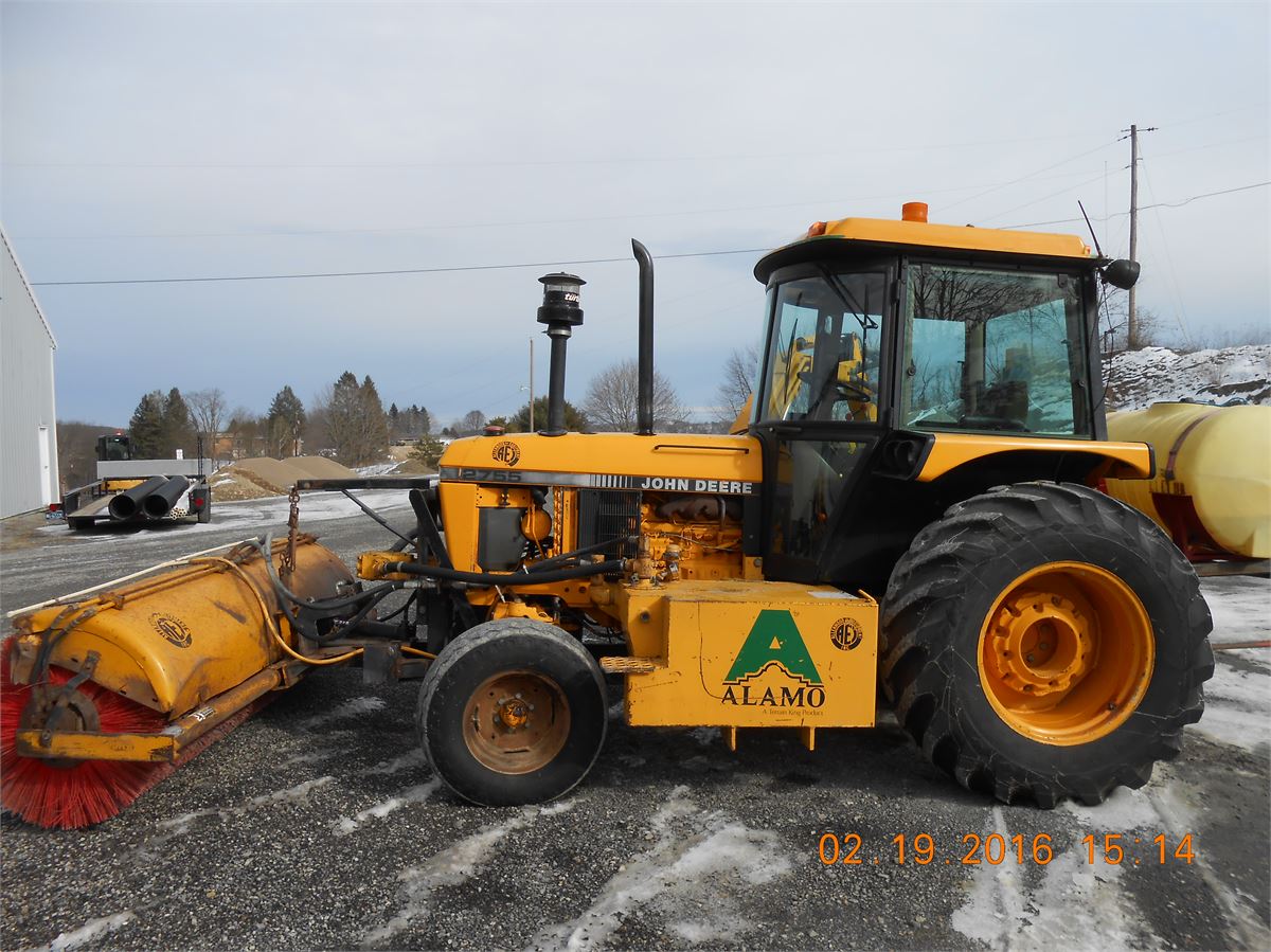 1992 John Deere 2755 Tractor with Alamo Versa Boom Mower and 8 ...