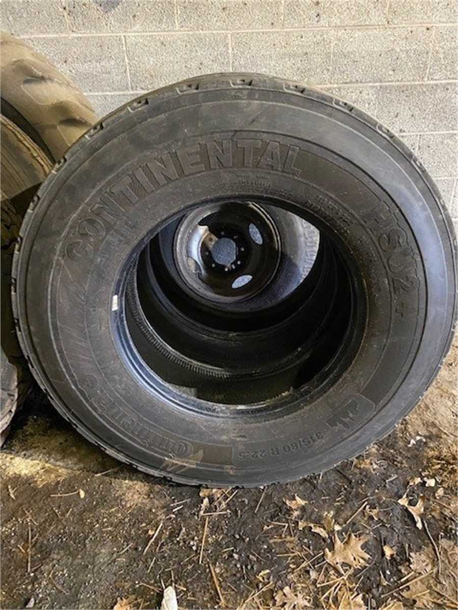 315/80R22.5 Continental HSU2 + steer tires (2) Online Government ...