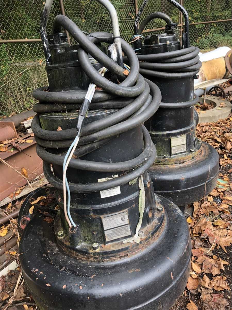 (3) Flygt 3201 Submersible/Electric Motor-Driven Pumps Online Government Auctions of Government ...
