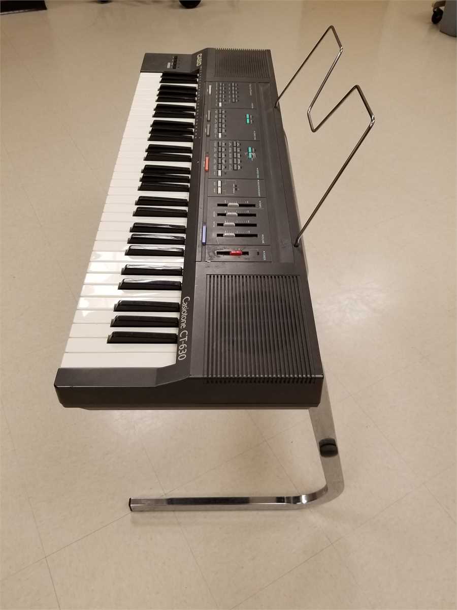 Vintage Casio "Casiotone CT-630" Keyboard in working condition Online Government Auctions of ...