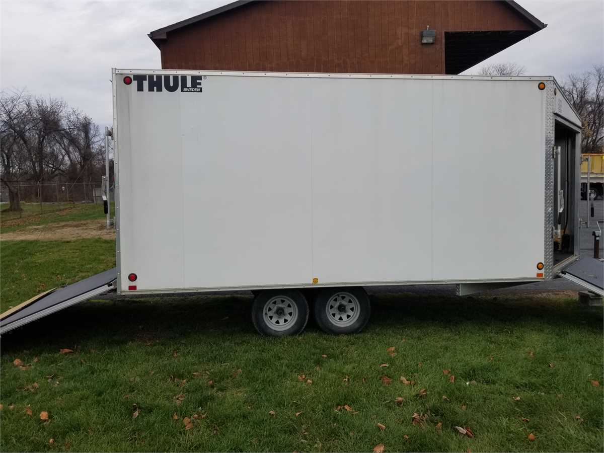 2007 Thule Enclosed Snowmobile Trailer Online Government Auctions of ...